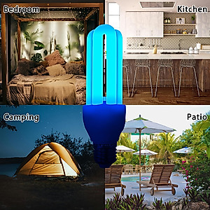 Bug Zapper Replacement Light Bulb with E27 Base, 3U Shaped Tube Bulb for 20W Outdoor Mosquito Zapper, Compatible with XGAYOO, Homesuit, PALONE, Meilen