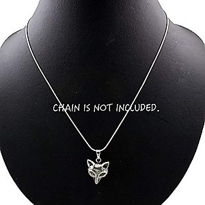 WithLoveSilver 925 Sterling Silver Cute Fox Head Pendant
