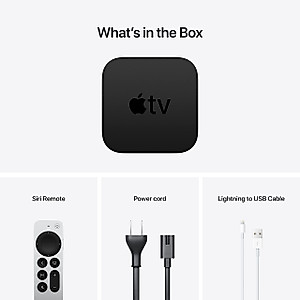 2021 Apple TV 4K 64GB - Black (2nd Generation) (Renewed)