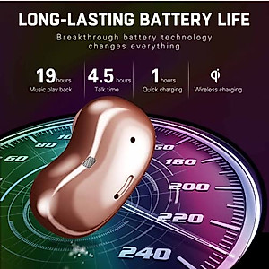 UrbanX Street Buds Live True Wireless Earbud Headphones for Samsung Galaxy - Wireless Earbuds w/Active Noise Cancelling (US Version with Warranty - Rose Gold)