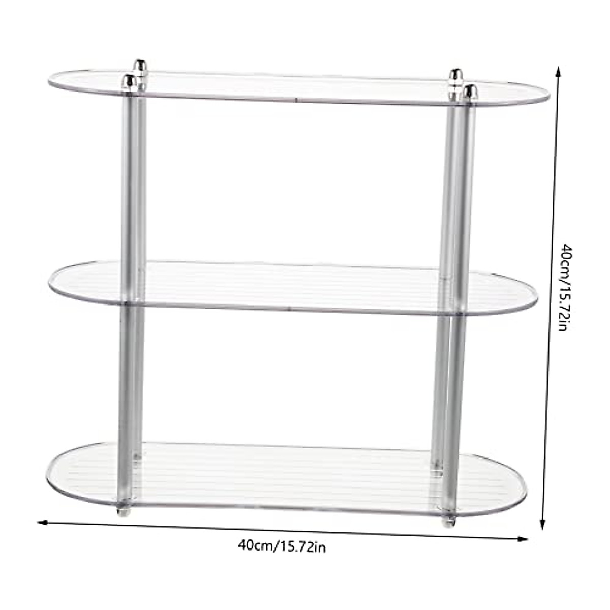 Unomor Multi-Layer Shelf Bathroom Rack Plate Display Stands Multi-Layer Makeup Shelf Table Top Display Stand Desktop Storage Rack Two Tier Bathroom Counter Organizer Desk Vanity The Pet