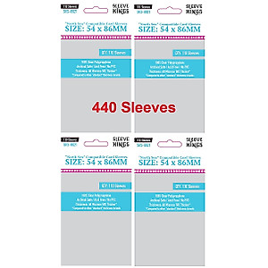 Sleeve Kings North Sea Compatible Sleeves 54 X 86 mm (4x110 Pack, 440 Sleeves)