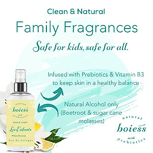 Boiess Colognes White Blossom For Moms, Babies & Kids | Natural Eau de Cologne | Clean & Fresh Scent | Children Fragrance For Soft & Sensitive Skin | Gentle, Easy Use | Size: 8.5 FL Oz