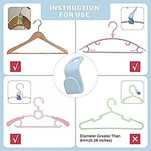 100Pcs Hooks Clothes,Space Saving Clothes Hanger Connector Hooks，Closet Hangers Space Saver，Connecting Buckle Hooks for Hangers，Hanger Clips for Plastic Hangers，Closet Hanger Organizers