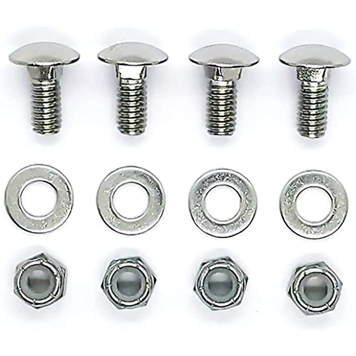 (4/Pack) 784-5581A 784-5581 Snow blowers Carriage Bolts Kits Fits MTD Cub Cadet Shave Plate Scraper Bar (5/16-18) 5/8"