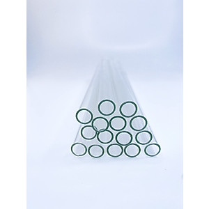 Lc Glass By Di Angelos 12 Inch Long 6 Piece Pyrex Glass Tubes 12Mm Od 8Mm Id 2 Thick Wall
