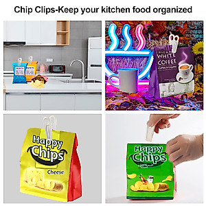 20Pcs Laundry Clips,Washing Line Pegs,Windproof,Hanger Clips for Baby's Flat Thin Clothes Hangers,Chip Clips,Multi Purpose Clips for Kitchen Food Package,Photos,Crafts,Display Artwork Clothespin,White