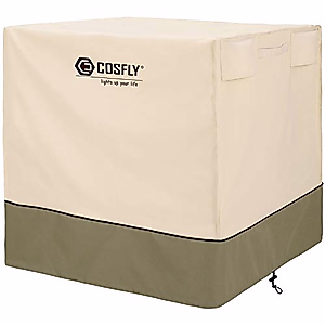 COSFLY Air Conditioner Cover for Outside Units-Durable AC Cover Water Resistant Fabric Windproof Design -Square Fits up to 36 x 36 x 39 inches