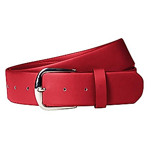 CHAMPRO Standard Baseball/Softball Athletic Stretch Belt, Scarlet, 2X-Large