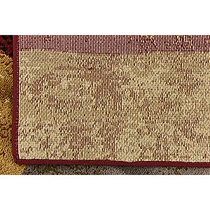 Unique Loom Barista Collection Area Rug - Kouillou (7' 10" x 10' Rectangle, Multi/ Brown)