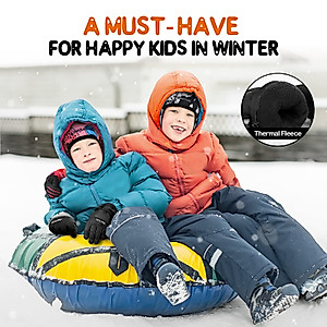 Hikenture Waterproof Kids Snow Gloves,3M Thinsulate Winter Gloves for Boys &Girls,Insulated Ski Gloves for Youth,Childrens,Age 10-12(Black L)