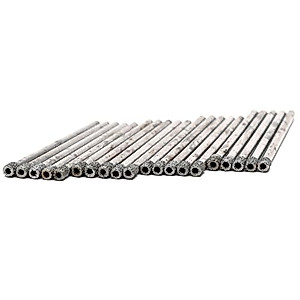 JINGLING 3 mm 1/8" inch Diamond Hole Saw Core Drill Bit Masonry Drilling Cutter Tools for Glass Marble Tile Granite Stone Pack of 20Pcs