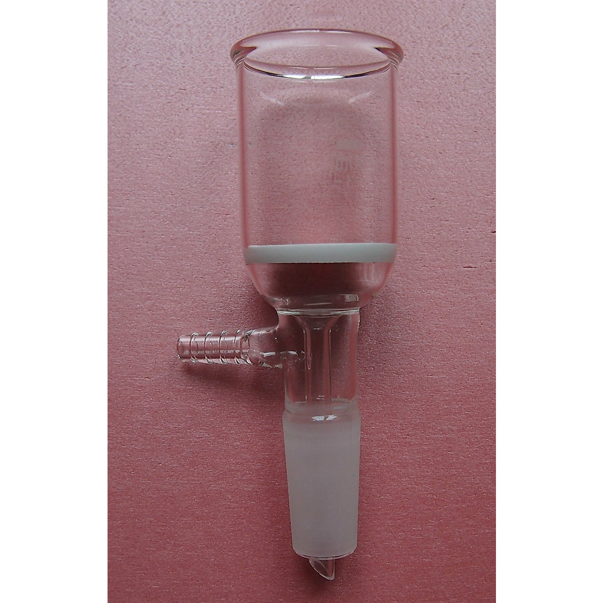Deschem 60ml,24/40,Glass Buchner Filter Funnel,3# Coarse Filter,Vacuum Hose Connection