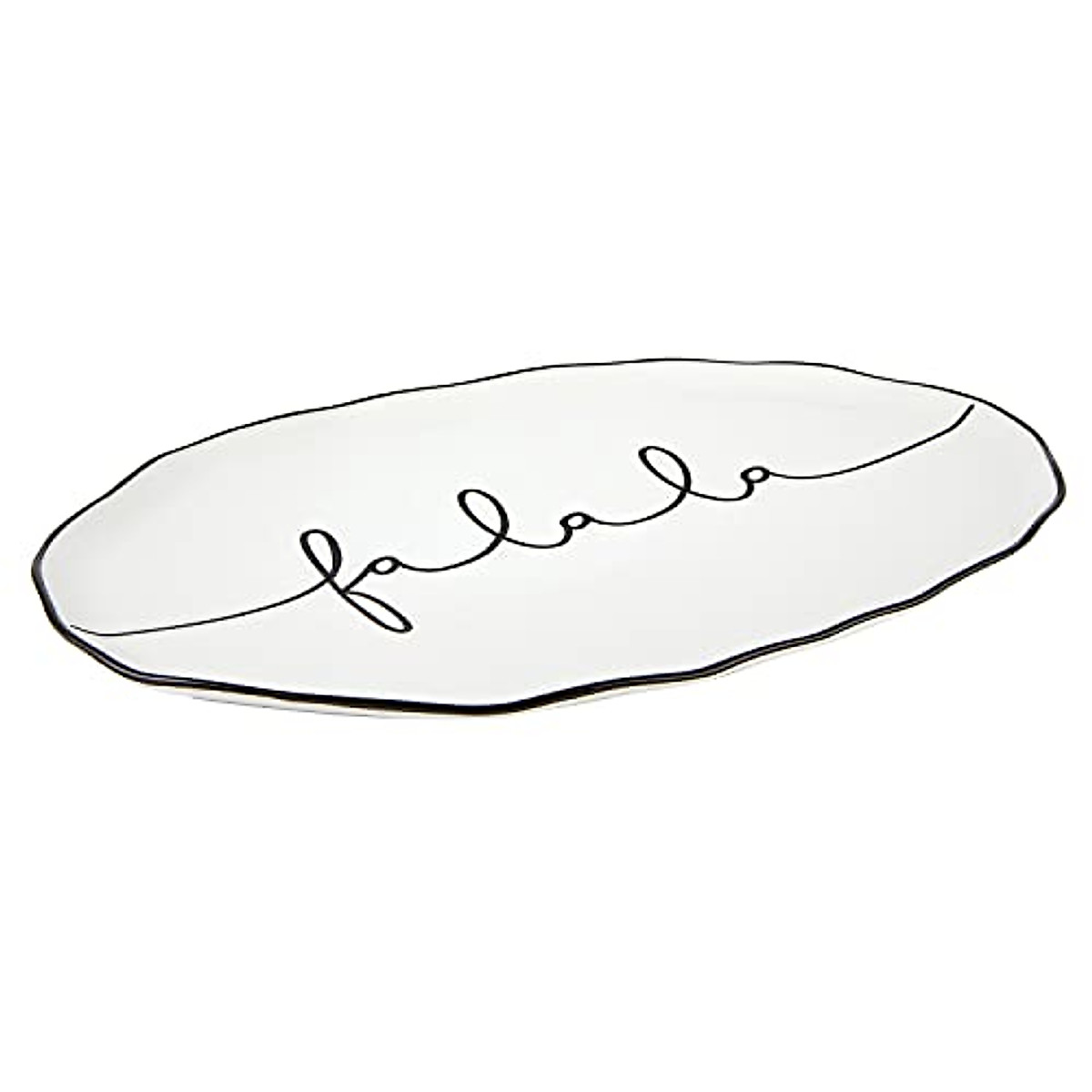 Santa Barbara Design Studio Holiday Ceramic Serving Platter, 14 x 10-Inch, Fa La La