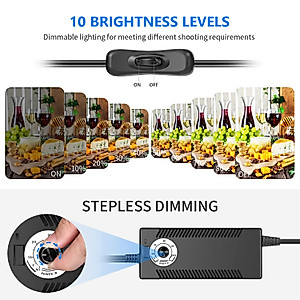 Neewer Professional Photo Light Box Adjustable Brightness Studio Photography Lighting Shooting Tent