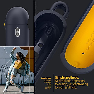 Caseology Nano Pop for Airpods Pro 2 Case [Keychain Carabiner Included] Designed for Airpods Pro 2nd Generation (2022)(2023) - Blueberry Navy