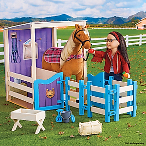 Journey Girls Wooden Horse Stable, Kids Toys for Ages 6 Up by Just Play