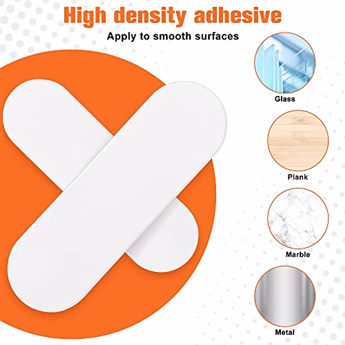 ChengFu Self Adhesive Strips, Replacement Adhesive Strips Compatible with Self Adhesive Paper Towel Holder, Paper Towel Holder Under Cabinet, Compatible with DR Catch, 5.7 1x 1.77 Inch (2 Pack)