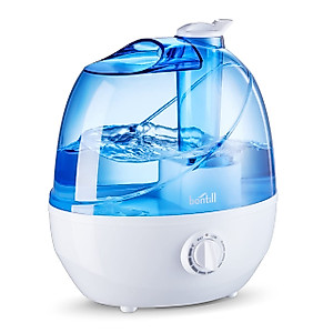 Cool Mist Humidifiers for Bedroom & Large Room {2.5l Water Tank} Quiet Ultrasonic Air Humidifier For Babies Nursery, Office, Indoor Plants & Whole House -Adjustable 360 Rotation Nozzle, Auto-Shut Off