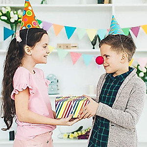 WAPLIGHAL Birthday Wrapping Paper for Kids Boys Girls Adults Baby Shower - Gift Wrapping Paper with Rainbow Stripe, Colorful Stars, Streamers, "Happy Birthday" Letters -20 X 29 Inch Per Sheet (8 Folded Sheets), Easy to Store