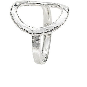 Joolala 925 Sterling Silver Karma Open Circle Round Ring Women’s Ring Elegant and Stylish – Minimalistic Oxidized Finish – Ideal Everyday, Casual, Promise Ring, Anniversary (9)