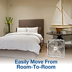 Air King 9723 20-Inch 3-Speed Box Fan , White