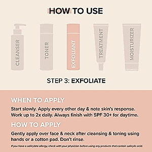 Paulas Choice--SKIN PERFECTING 2% BHA Liquid Salicylic Acid Exfoliant--Facial Exfoliant for Blackheads, Enlarged Pores, Wrinkles & Fine Lines, 4 oz Bottle