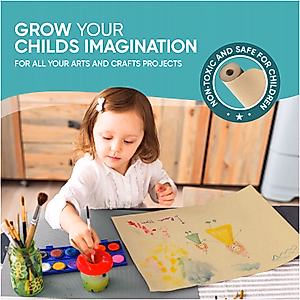 NY Paper Mill Brown Kraft Paper 17.50" x 2400" (200 feet) Jumbo Roll, Ideal for Gift Wrapping, Art & Craft, Postal, Packing, Shipping, Floor Covering, Parcel, Table Runner, 100% Recycled Made in USA