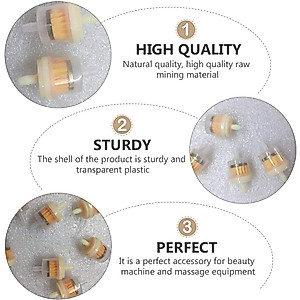 Minkissy 10pcs Microdermabrasion Filters Vacuum Microdermabrasion Filter Tube Microdermabrasion Parts (As Shown)