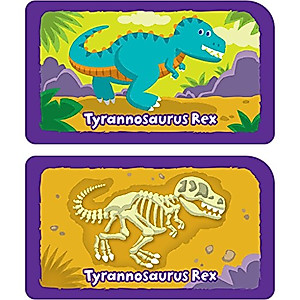 School Zone - Dino Dig Card Game - Ages 4+, Preschool to Kindergarten, Dinosaurs, Dinosaur Names, Counting, Matching, Vocabulary, and More (School Zone Game Card Series)