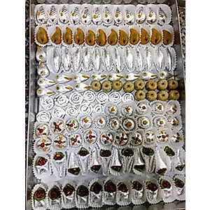 GLC Gold Leaf Silver Leaf, 99.9% Pure Silver Leaf Varakh Foils 50pcs 5'' x 3'' for Sweets Deco,Cake Baking,Chocolate,Supari,Serums,Ayurvedic Medicine,Decoration,Beauty Face Kits,Painting Art Crafts_