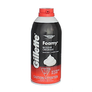 Gillette Foamy Shaving Cream, Regular - 11 oz (Pack of 3)