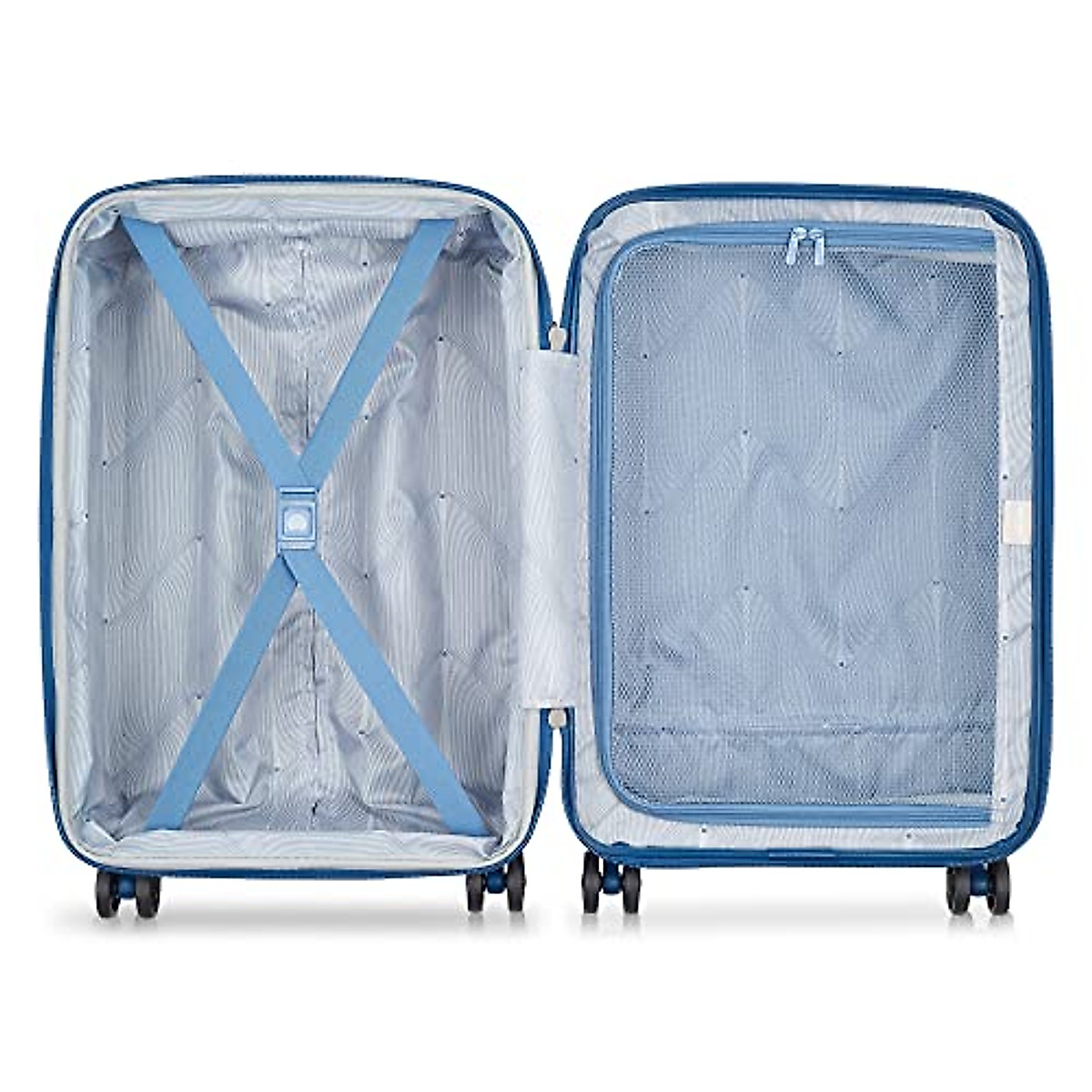 DELSEY Paris Comete 3.0 Hardside Expandable Luggage with Spinner Wheels, Blue, Carry-on 20 Inch
