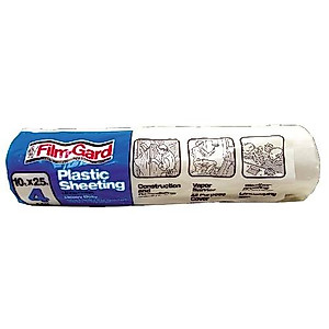 Frost King P1025 Polyethylene Sheeting, 10' x 25' x 4 mil., Clear