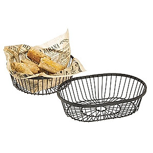 American Metalcraft WBBR80 Wire Basket, Rend Black 8" Dia