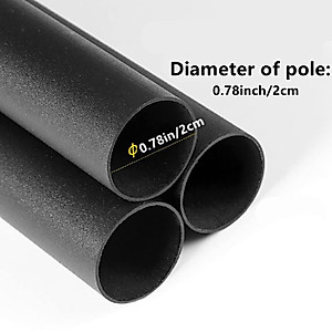 Adjustable Tarp Pole Canopy Pole Set of 2, Portable Tent Poles Rodsfor Camping Tarps,Tent,Awnings, Shelters, Hiking