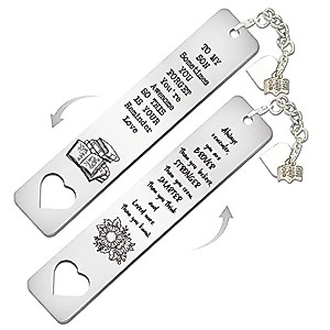 Inspirational Bookmarks for Son, Son Gifts from Mom, Graduation Gift for Son, Bookmark Tassels for Son, Book Lover, Bookworm, Book Accessories, Reading Gifts, Book Gifts-WB48