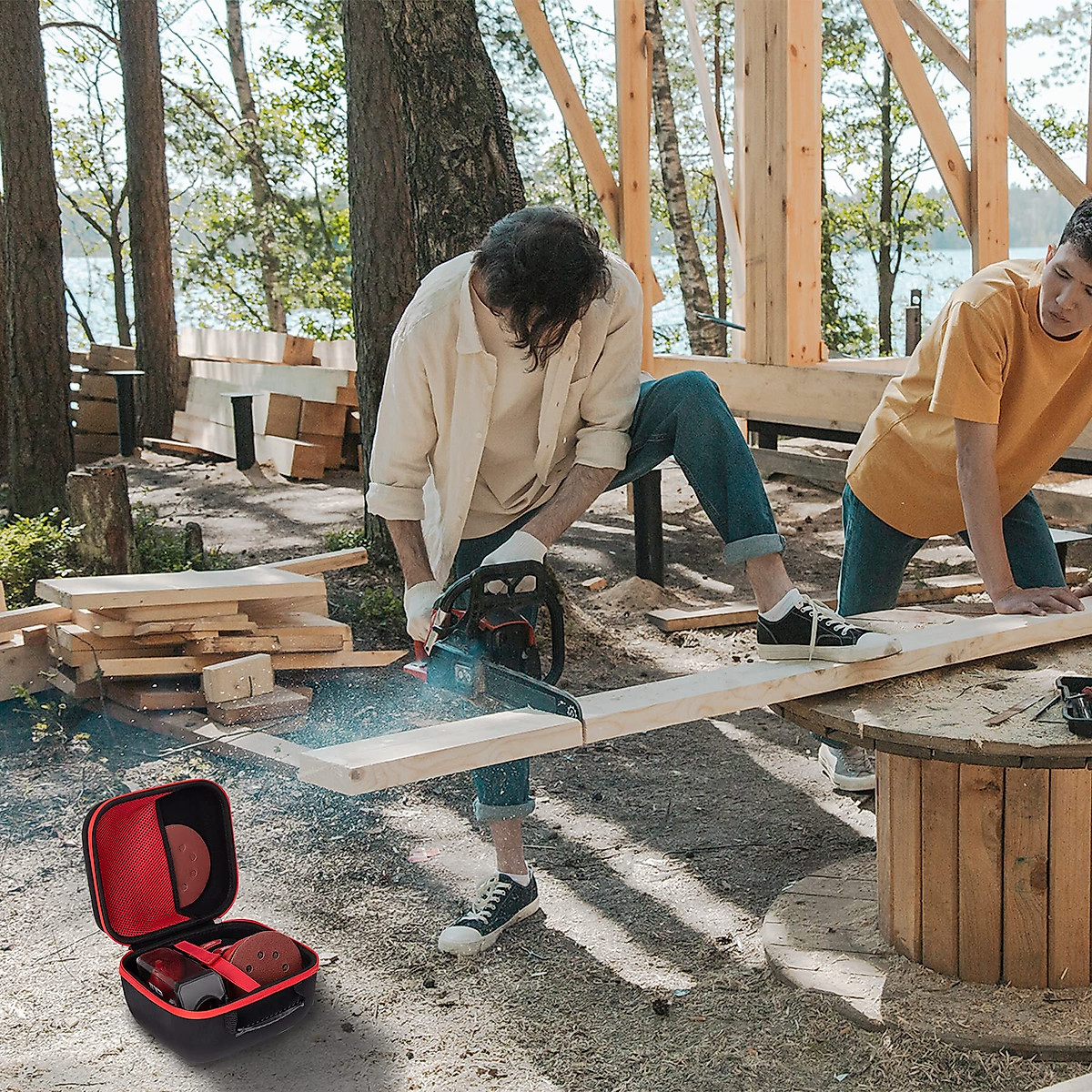 Khanka Hard Case Replacement for SKIL 5” Random Orbital Sander (SR211601), Case Only