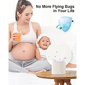 AICase Indoor Insect Trap Catcher with Biting Insect Attractant& Killer for Mosquito,Gnat, Fly Traps, Bug Zappers,Catch Flying Insect Indoors with Sticky Glue, Bug Light