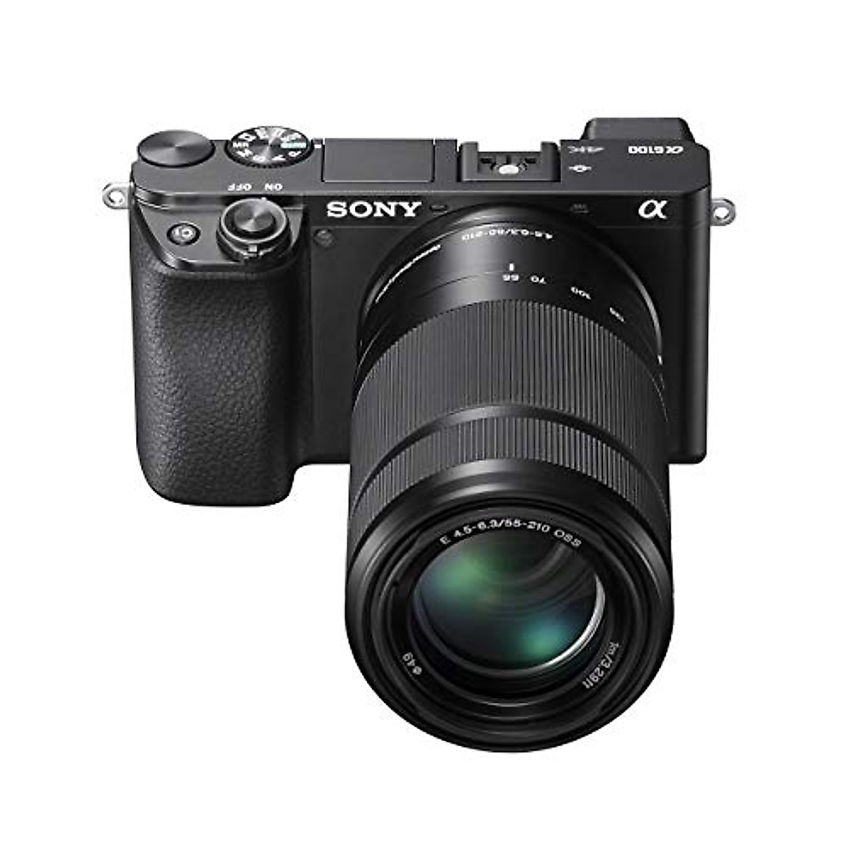 Sony Alpha A6100 Mirrorless Camera with 16-50mm and 55-210mm Zoom Lenses, ILCE6100Y/B, Black (Renewed)
