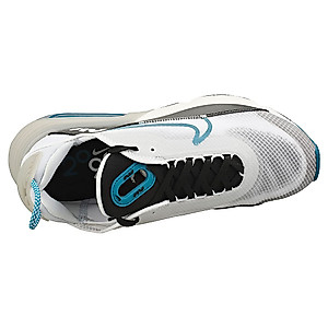 Nike Men's Running Shoe, White Green Abyss Black 100, 9.5