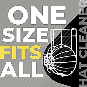 BallcapBuddy - Original and Patented Hat Cleaner, Hat Washer for Baseball Caps Safe in Washing Machine or Dishwasher, Cap Washer Frame for Flat & Curved Hats, White, Made in USA