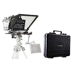 Glide Gear TMP 750 17" Professional Video Camera Tablet Teleprompter 70/30 Beam Splitting Glass with Hard Protective Carry Case