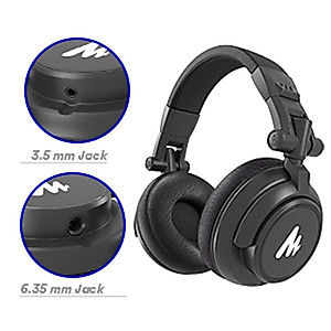 MAONO Podcast Equipment Bundle Audio Interface with Studio Headphone, Maonocaster Lite Portable ALL-IN-ONE Podcast Production Studio with 3.5mm Microphone for Guitar, Live Streaming, PC, Recording