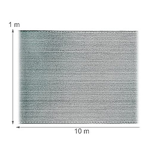 Relaxdays 10028083_1134, Green Fence, Privacy Shield for Fences & Railing, HDPE Net, UV-Resistant, Weatherproof, 1x10m, 1 x 10 Meter