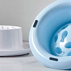 AHEGAS Dog Food Bowl Slow Food Basin Pet Cutlery Cat and Dog Universal to Prevent Obesity from Eating Too Fast Neck Protection Pet Supplies ( Color : Blue )