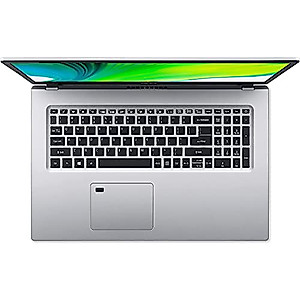 acer Aspire 5 Laptop, 17.3" FHD Display, Intel Core i7-1165G7 Processor, 32GB RAM 1TB PCIe SSD, Fingerprint Reader, Backlit Keyboard, Webcam, WiFi, Bluetooth, Windows 11 Home, Silver
