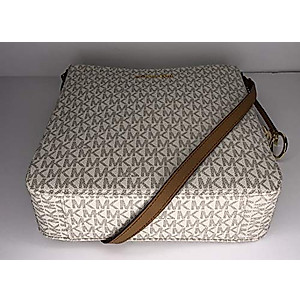 Michael Kors LG Messenger Crossbody bundled with Phone Wristlet (Vanilla/Acorn)