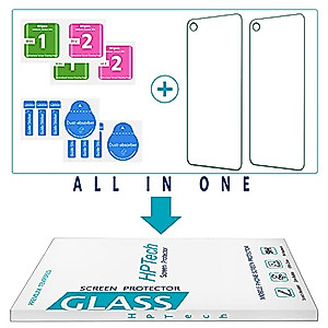 HPTech (2 Pack) Designed for Motorola Moto G Power (2020) Tempered Glass Screen Protector, Anti-Scratch, Bubble Free, Case Friendly