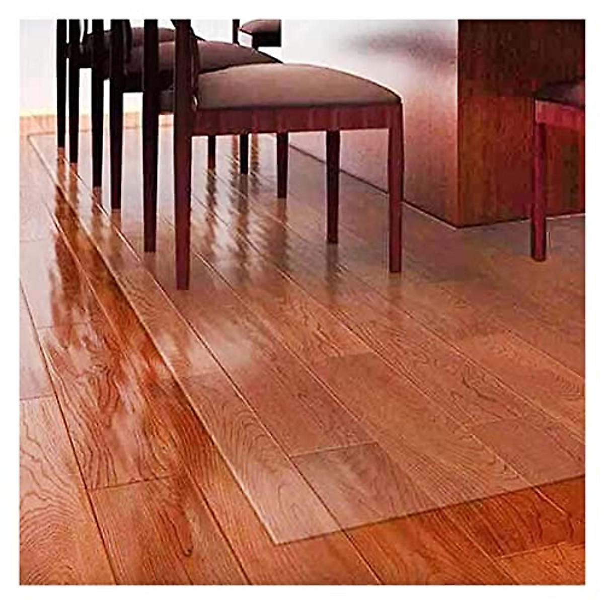 Clear PVC Desk Chair Mat PVC Transparent Runner Mat for Kitchen Dining Room,2.0mm Thick,Hardwood Floors Protection Pad for Cycling Bike/Table/Desk/Chairs,40/50/60/70/80/90/100/120/140cm wide for Offic